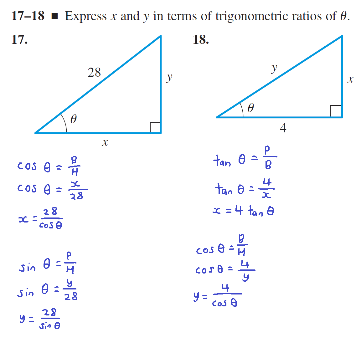1.2 - Trigonometry of right triangles